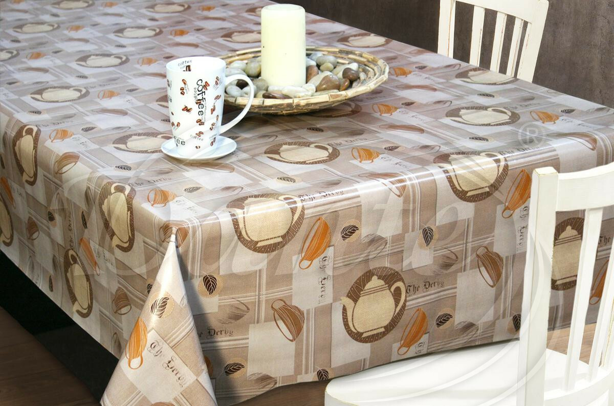 Ubrus PVC Konvice hnědý | Dante.cz